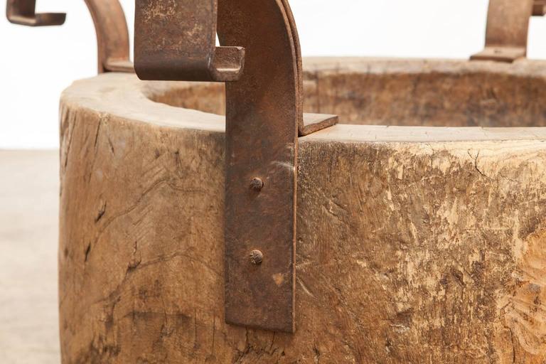 Organic Reclaimed Japanese Usu Tree Trunk Pedestal Dining Table at ...