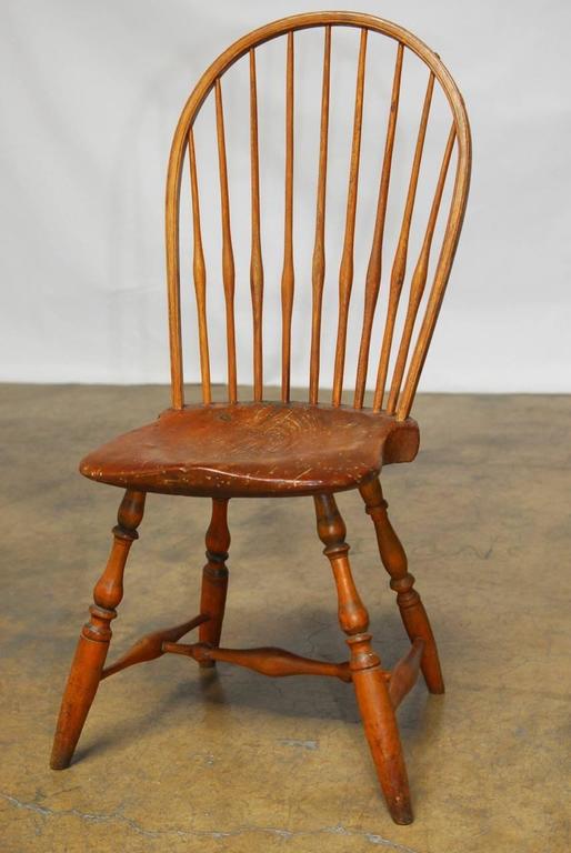 Assembled Pair of American Bow-Back Windsor Chairs at 1stDibs ...