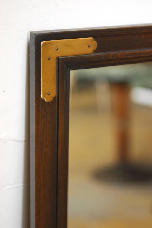 Campaign Style Cherry Mirror at 1stDibs