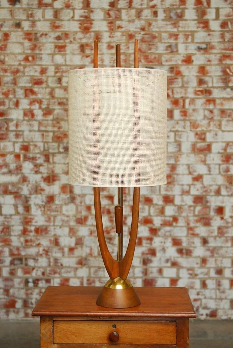 Midcentury Danish Modern Style Teak Rocket Lamp by Modeline at 1stDibs ...