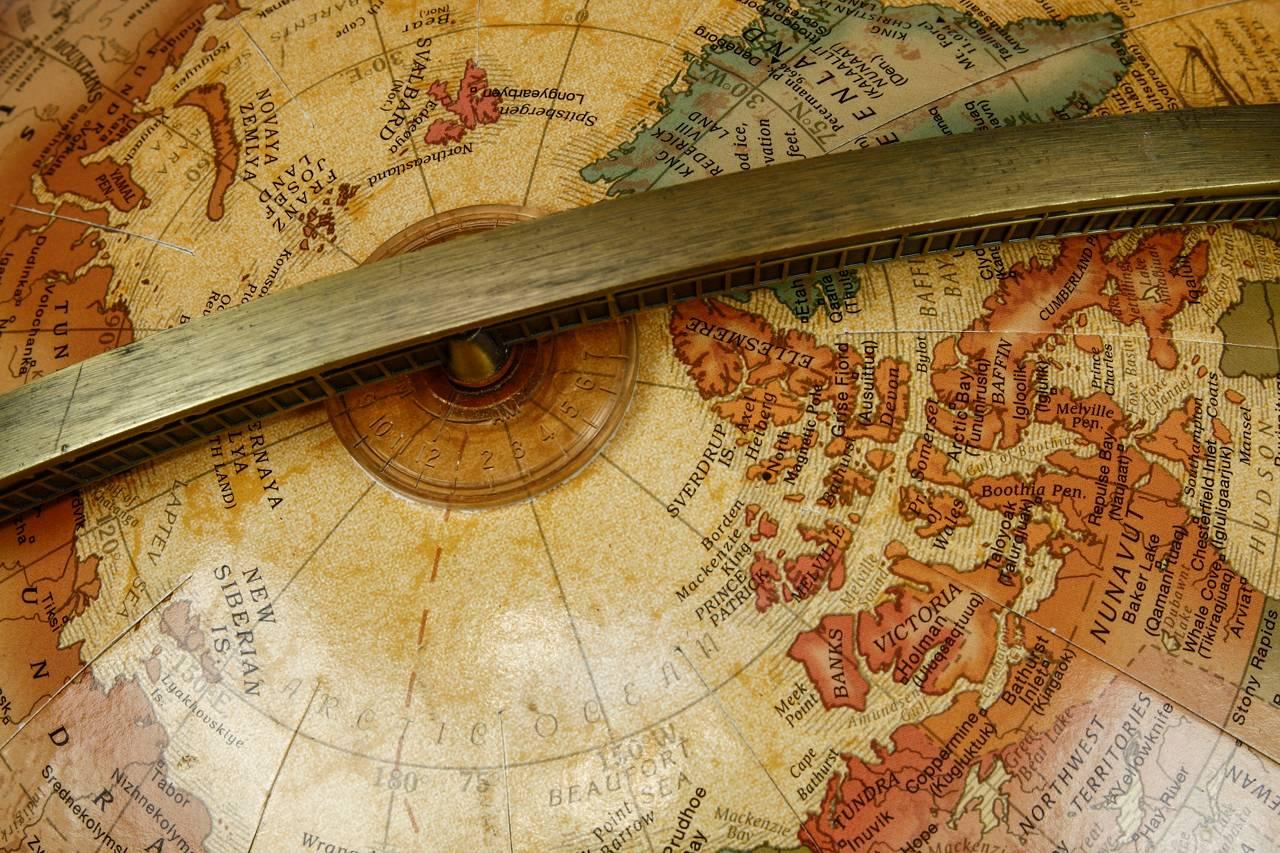 Replogle Floor Globe on Tripod Iron Stand For Sale at 1stDibs ...