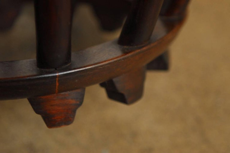 Chinese Ming Style Rosewood Garden Stool or Drinks Table at 1stDibs