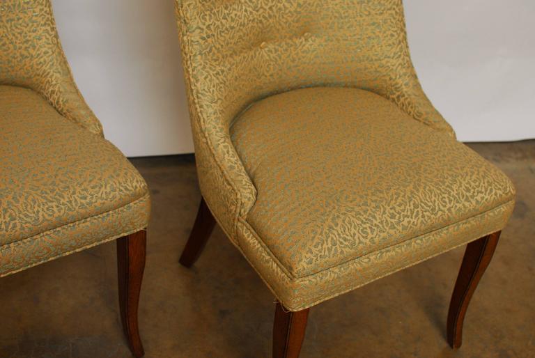 W.J. Sloane Mid-Century Scoop Back Chairs at 1stDibs