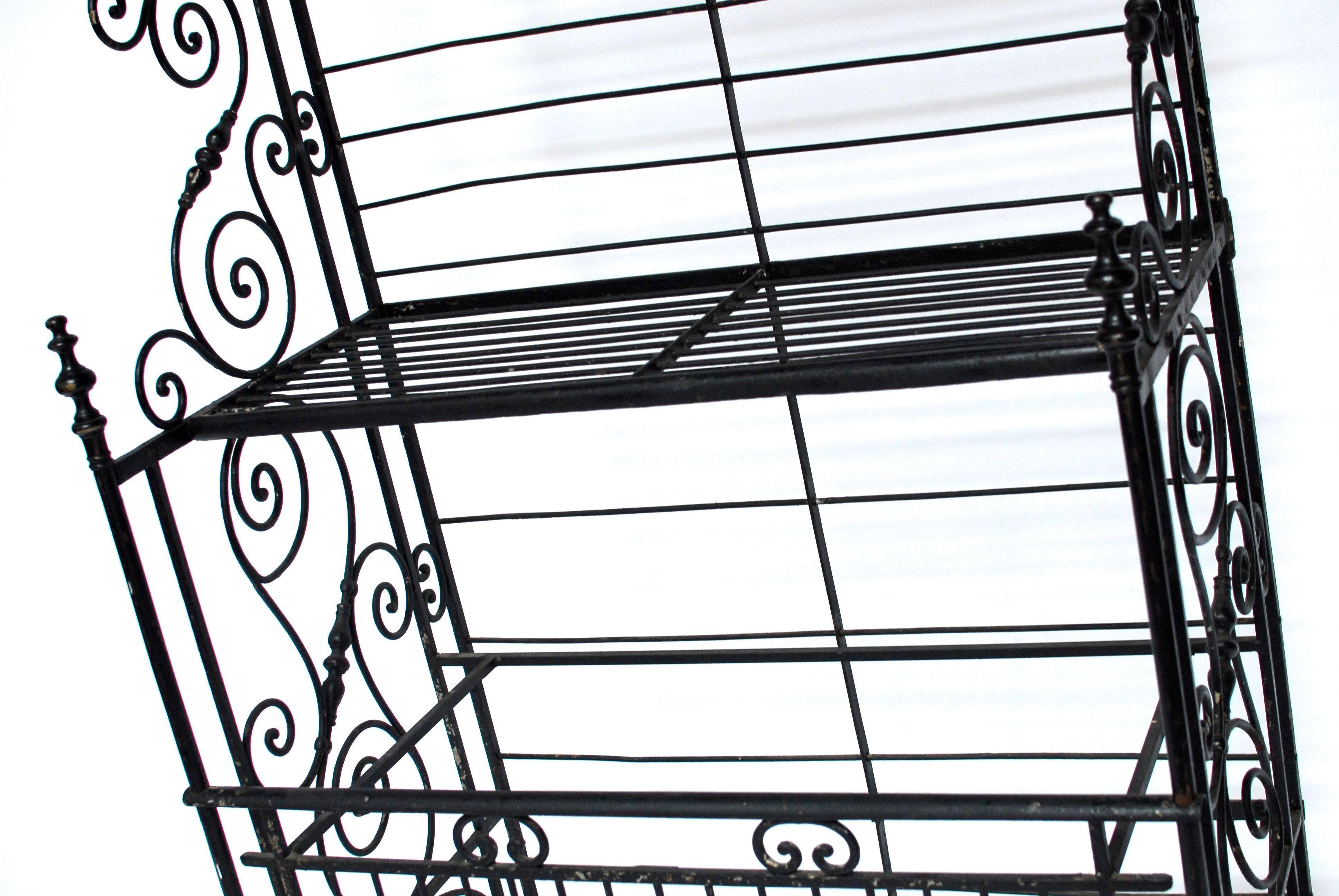 Large Wrought Iron French Bakers Rack at 1stDibs | large outdoor bakers ...