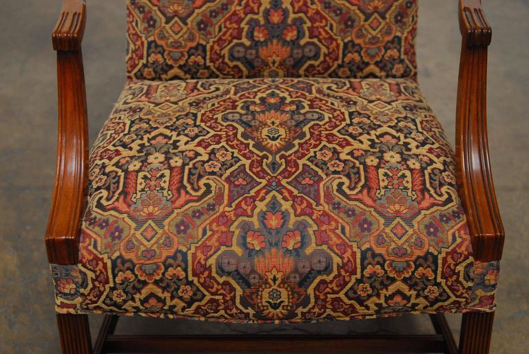 Federal Mahogany Lolling Chair at 1stDibs