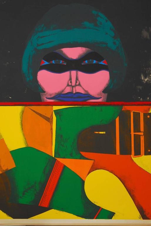 Richard Lindner "Masked Woman" 1971 For Sale at 1stDibs
