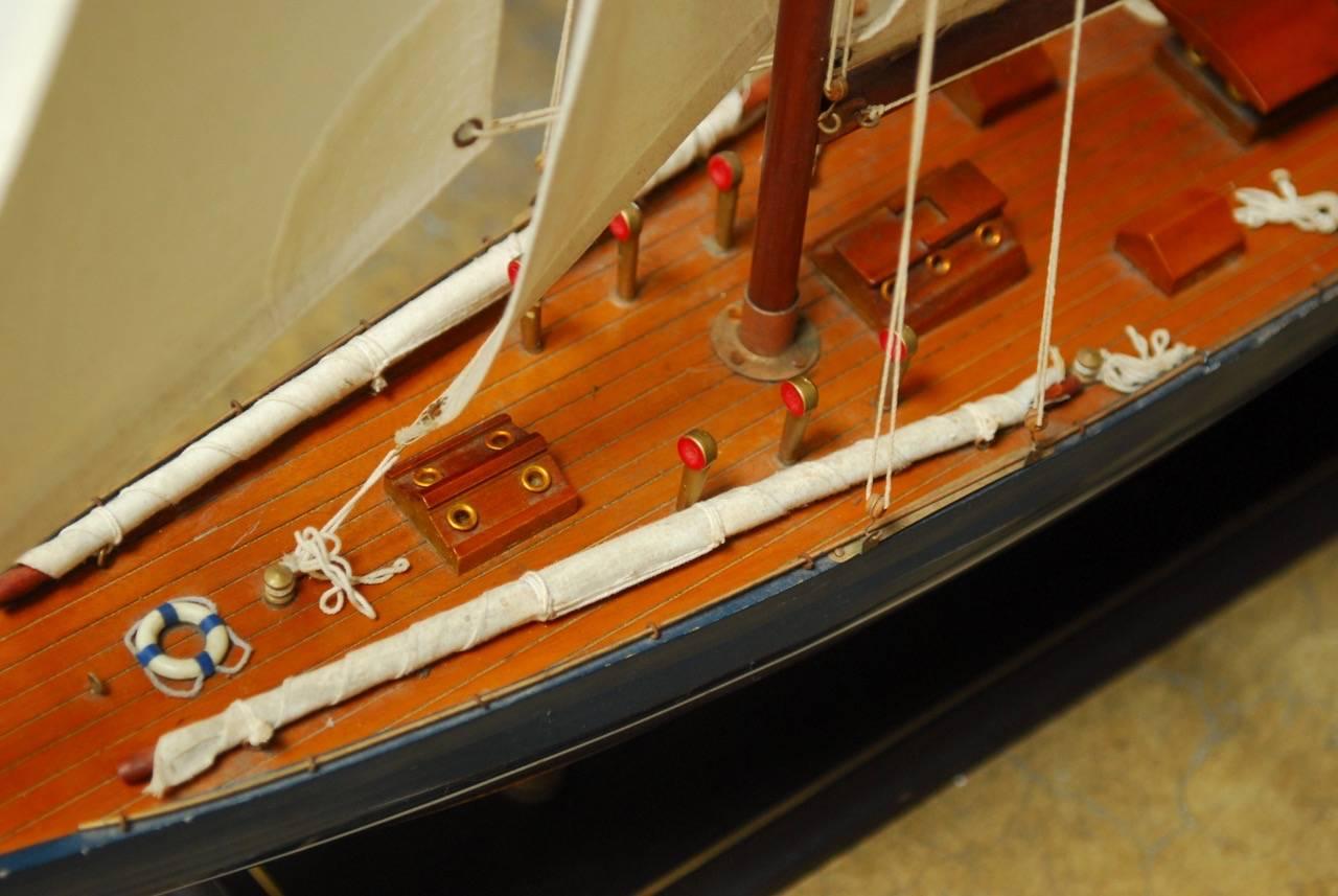 Marconi Rigged Cutter Model Ship on Stand at 1stDibs