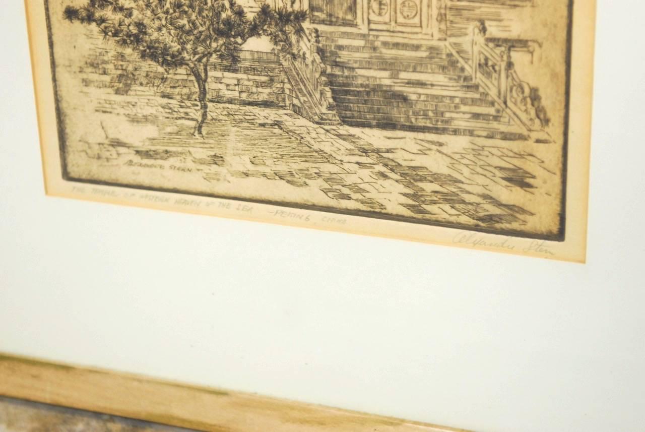 Alexander Stern Etching Peking, China, 1932 at 1stDibs | alexander ...