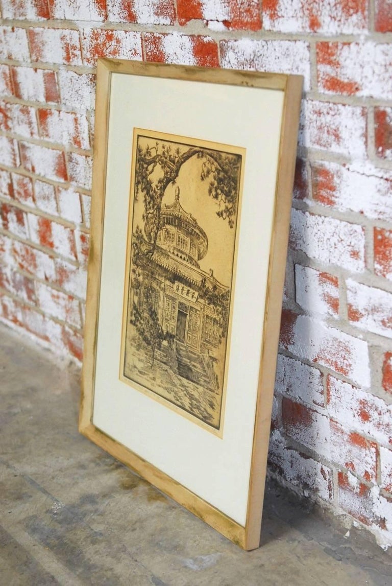 Alexander Stern Etching Peking, China, 1932 at 1stDibs