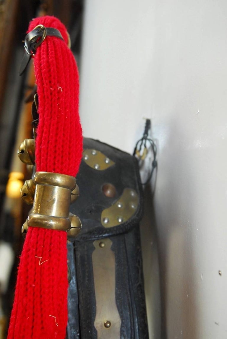 Dutch Equestrian Harness Collar Tack Hames with Sleigh Bells at 1stDibs