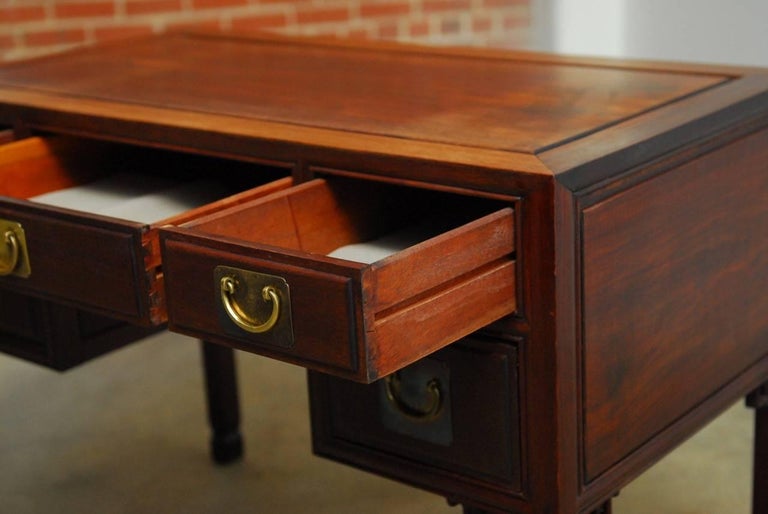 Midcentury Chinese Rosewood Writing Table Desk For Sale at 1stDibs ...