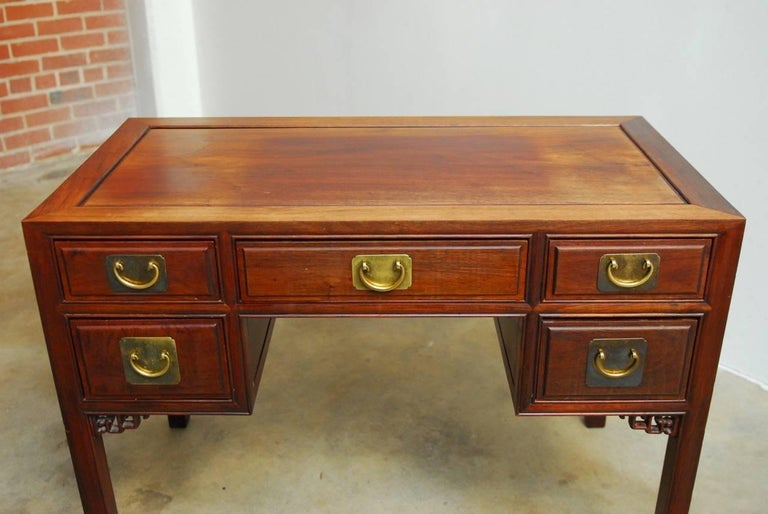 Midcentury Chinese Rosewood Writing Table Desk For Sale at 1stDibs ...