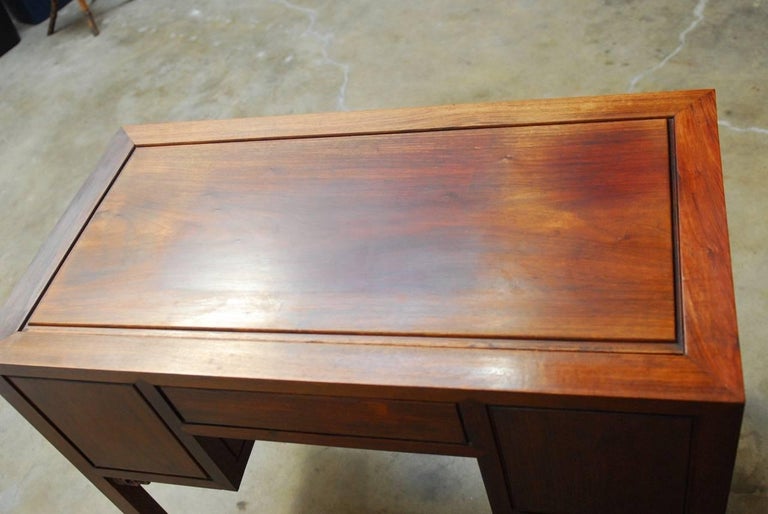Midcentury Chinese Rosewood Writing Table Desk For Sale at 1stDibs ...