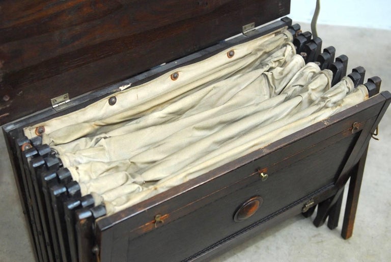 WWI British Officer's Campaign Field Cot Desk or Cabinetta at 1stDibs