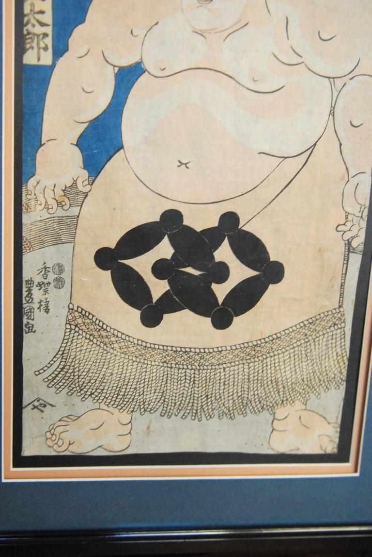 Utagawa Kunisada ‘Toyokuni III’ Sumo Woodblock Print at 1stDibs | sumo ...