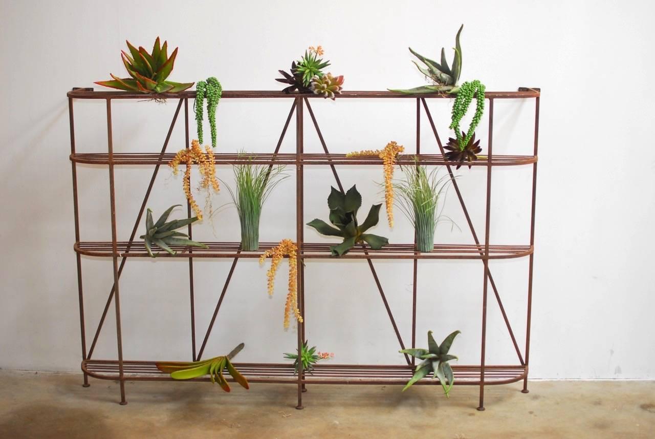 French Art Deco Iron Display Shelf or Baker's Rack at 1stDibs