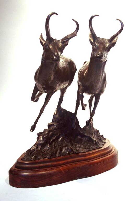American Pronghorns, Bronze Sculpture by Veryl Goodnight For Sale at ...