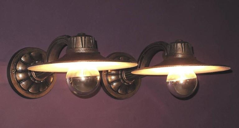 Vintage Service Station Gooseneck Brackets, circa 1935 For Sale at 1stDibs