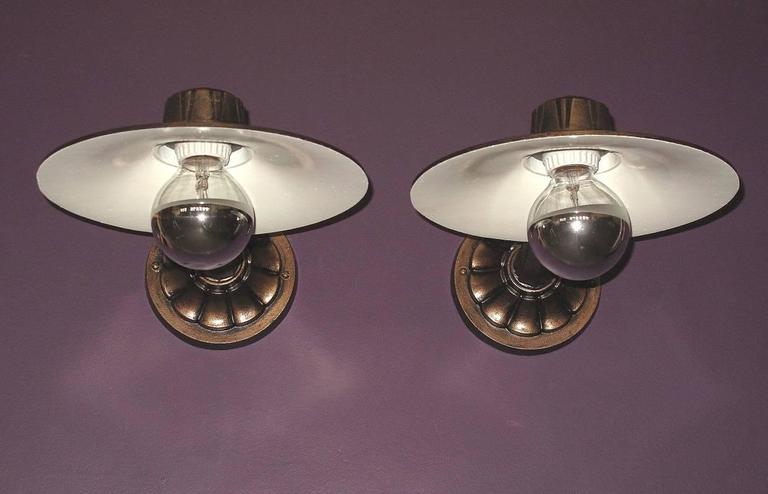 Vintage Service Station Gooseneck Brackets, circa 1935 For Sale at 1stDibs