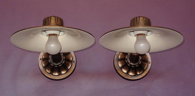 Vintage Service Station Gooseneck Brackets, circa 1935 For Sale at 1stDibs