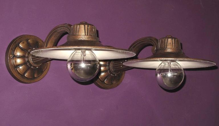 Vintage Service Station Gooseneck Brackets, circa 1935 For Sale at 1stDibs