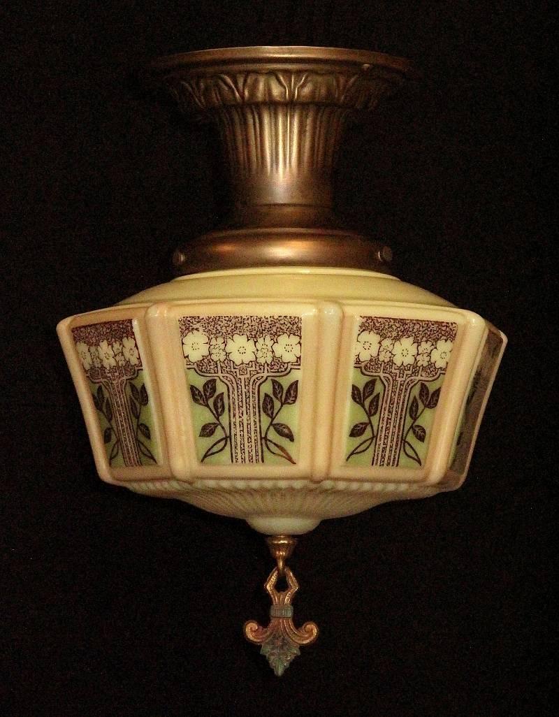Late 1920s Gill Glass Co. Shade at 1stDibs | gill glass and fixture company