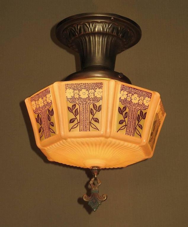 Late 1920s Gill Glass Co. Shade at 1stDibs | gill glass and fixture company