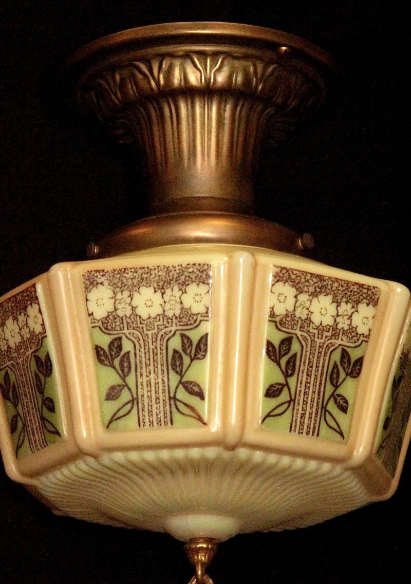 Late 1920s Gill Glass Co. Shade at 1stDibs | gill glass and fixture company