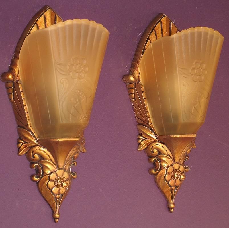Vintage Art Deco Slip Shade Sconce, circa 1920s -1930s at 1stDibs | art ...