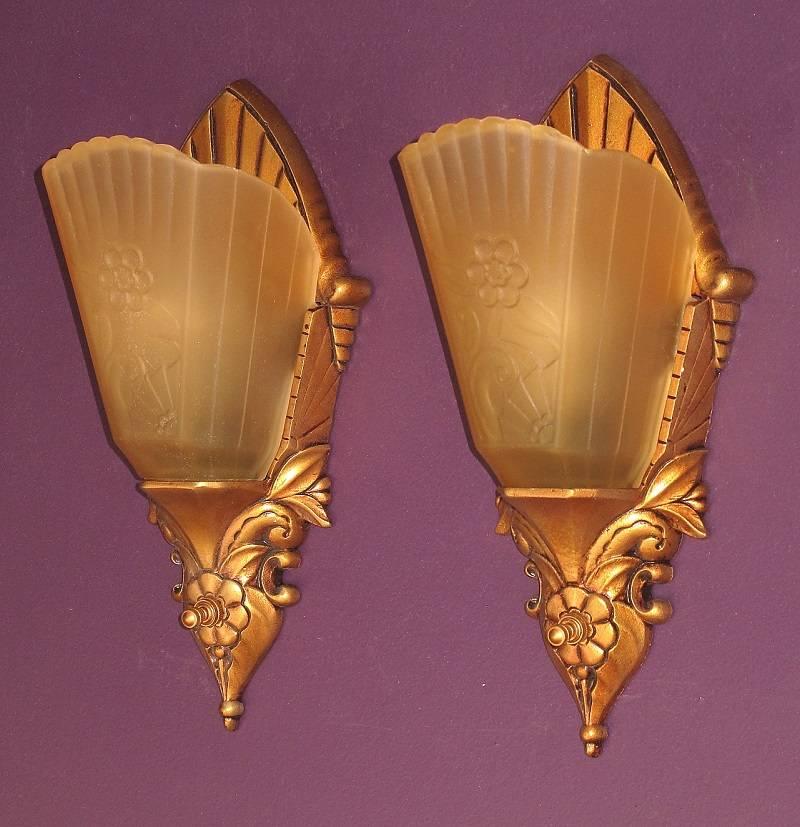 Vintage Art Deco Slip Shade Sconce, circa 1920s -1930s at 1stDibs | art ...