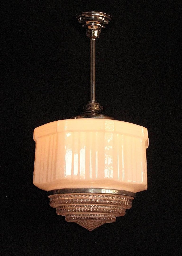 Large Vintage Schoolhouse Style Electric Fixtures For Sale at 1stDibs