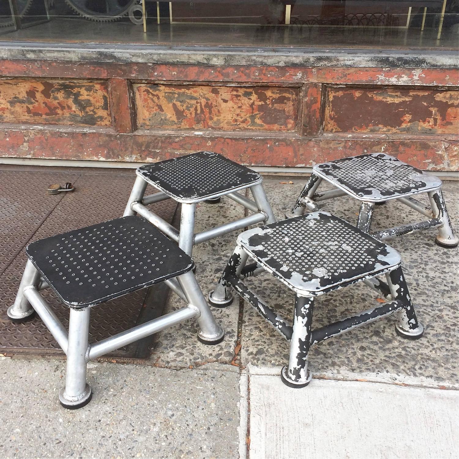 Industrial Aluminum Train Station Step Stools For Sale at 1stdibs