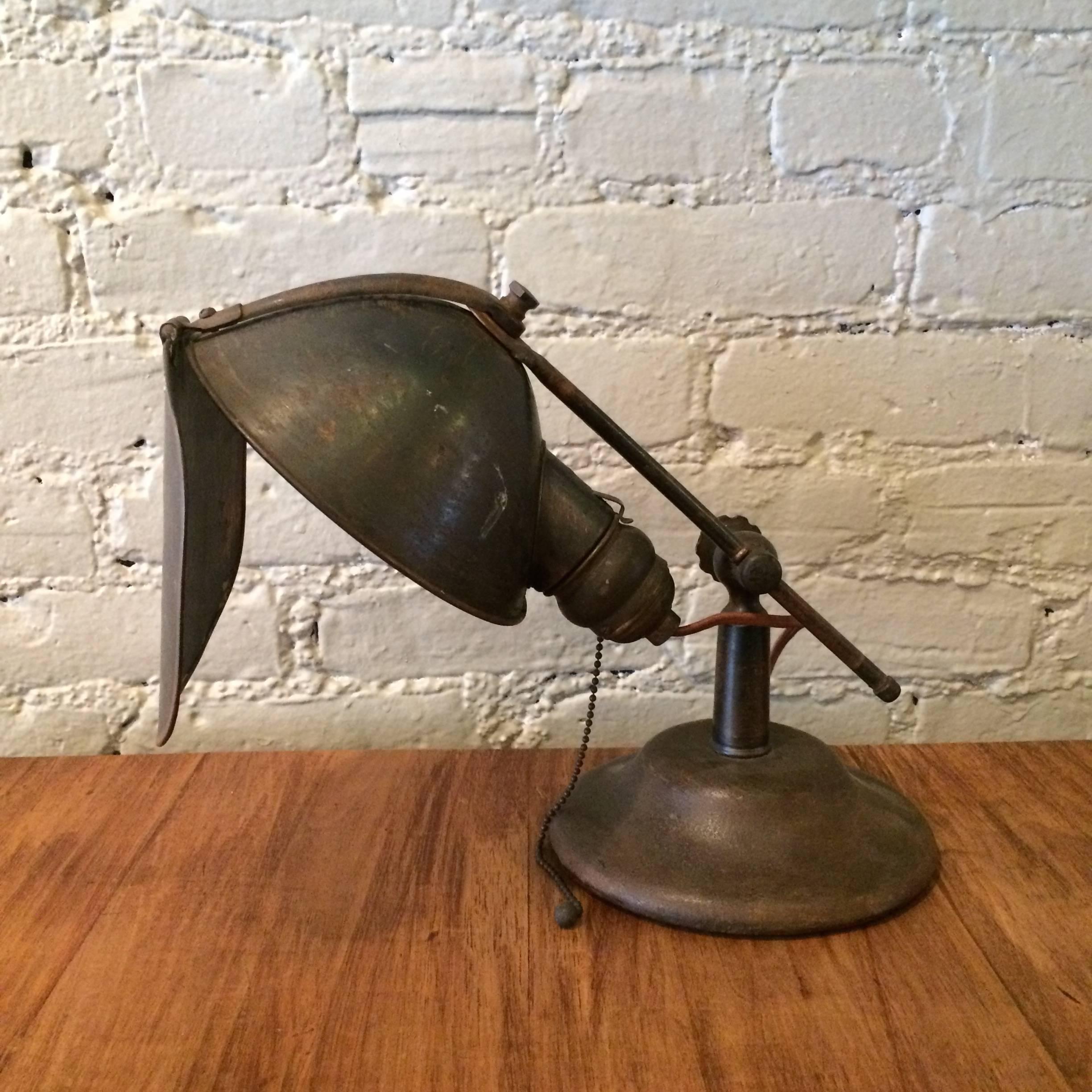 Industrial Bass Jewelers Table Lamp For Sale at 1stDibs | bass lamp