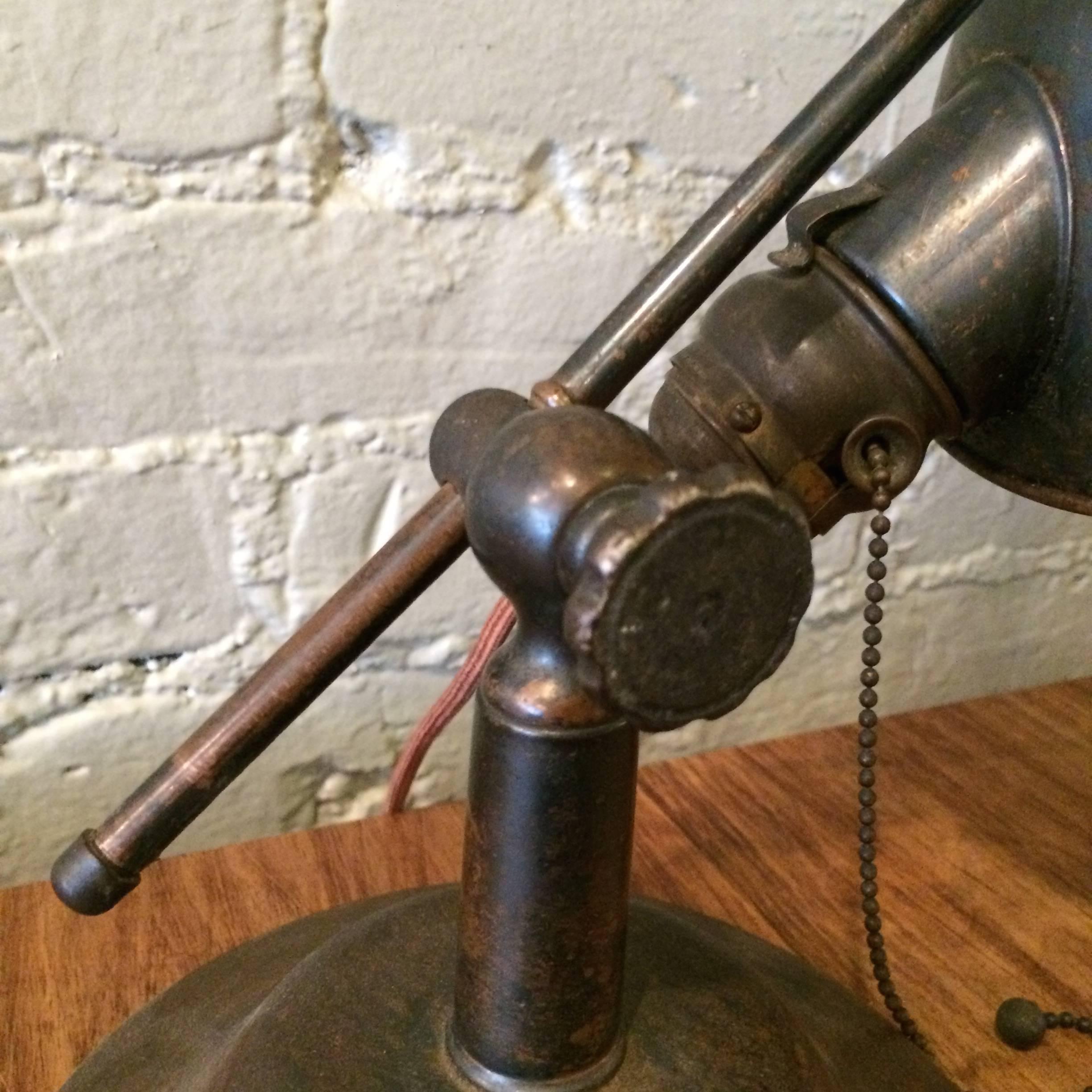 Industrial Bass Jewelers Table Lamp For Sale at 1stDibs | bass lamp
