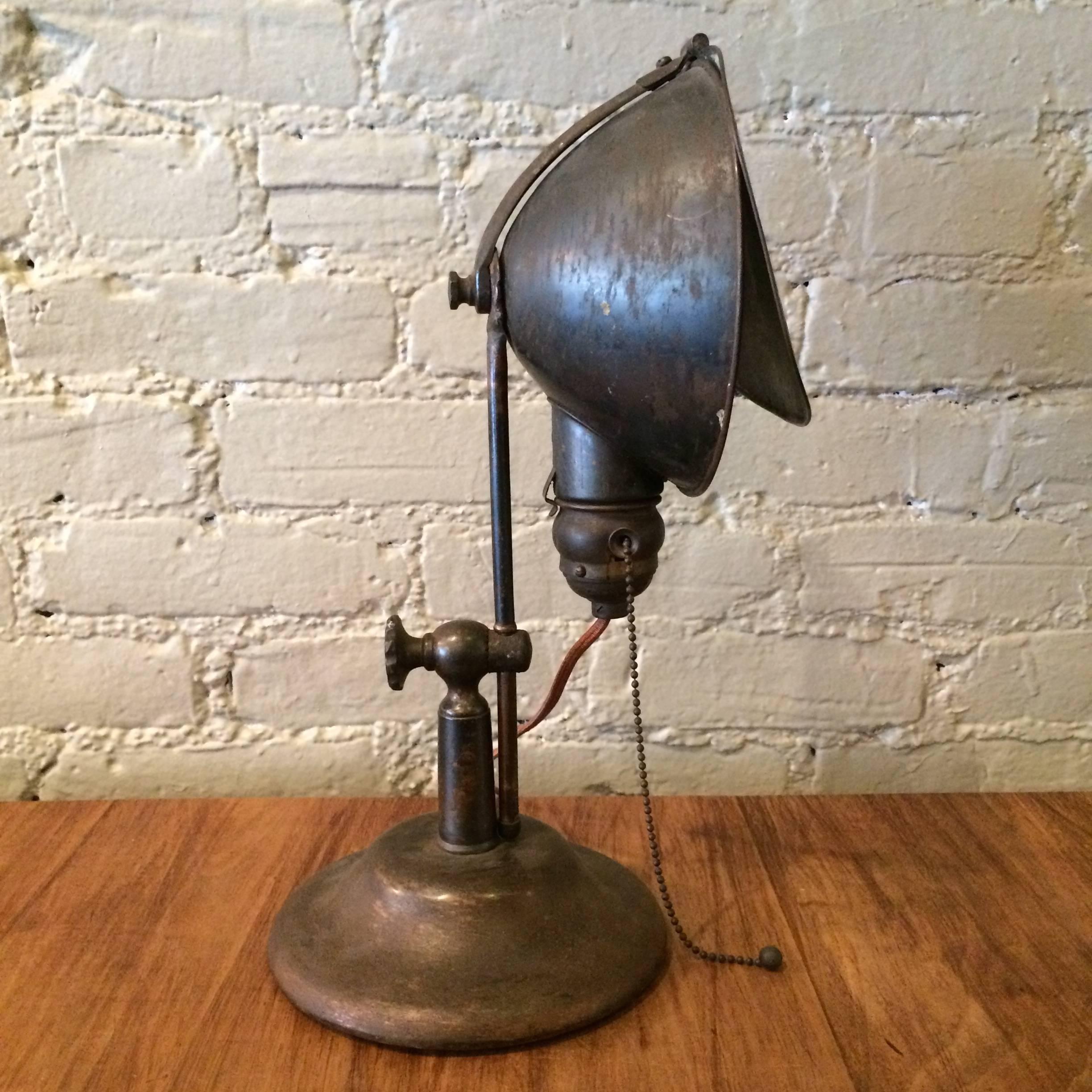 Industrial Bass Jewelers Table Lamp For Sale at 1stDibs | bass lamp