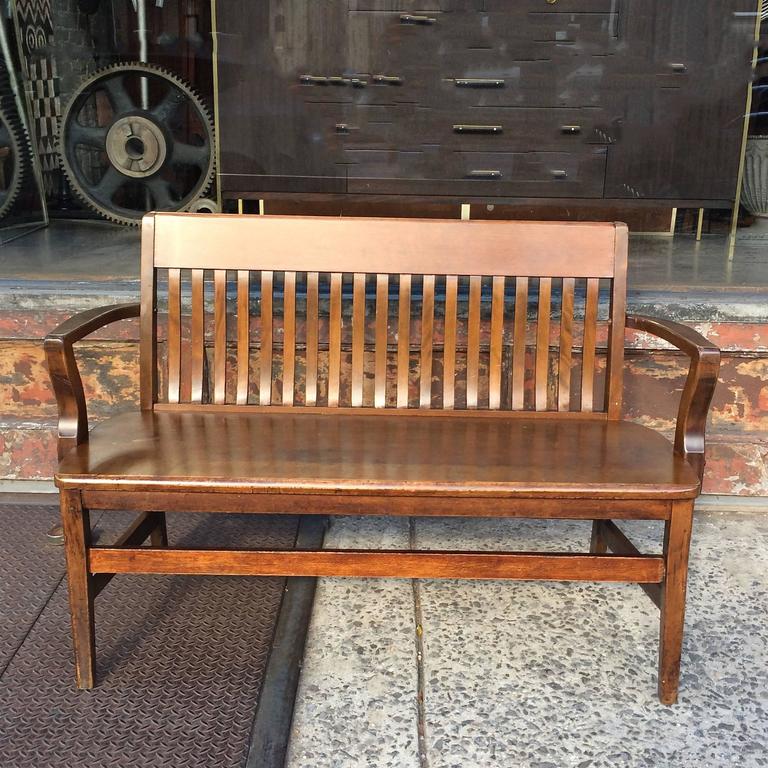 1940s Maple Court House Bench at 1stDibs