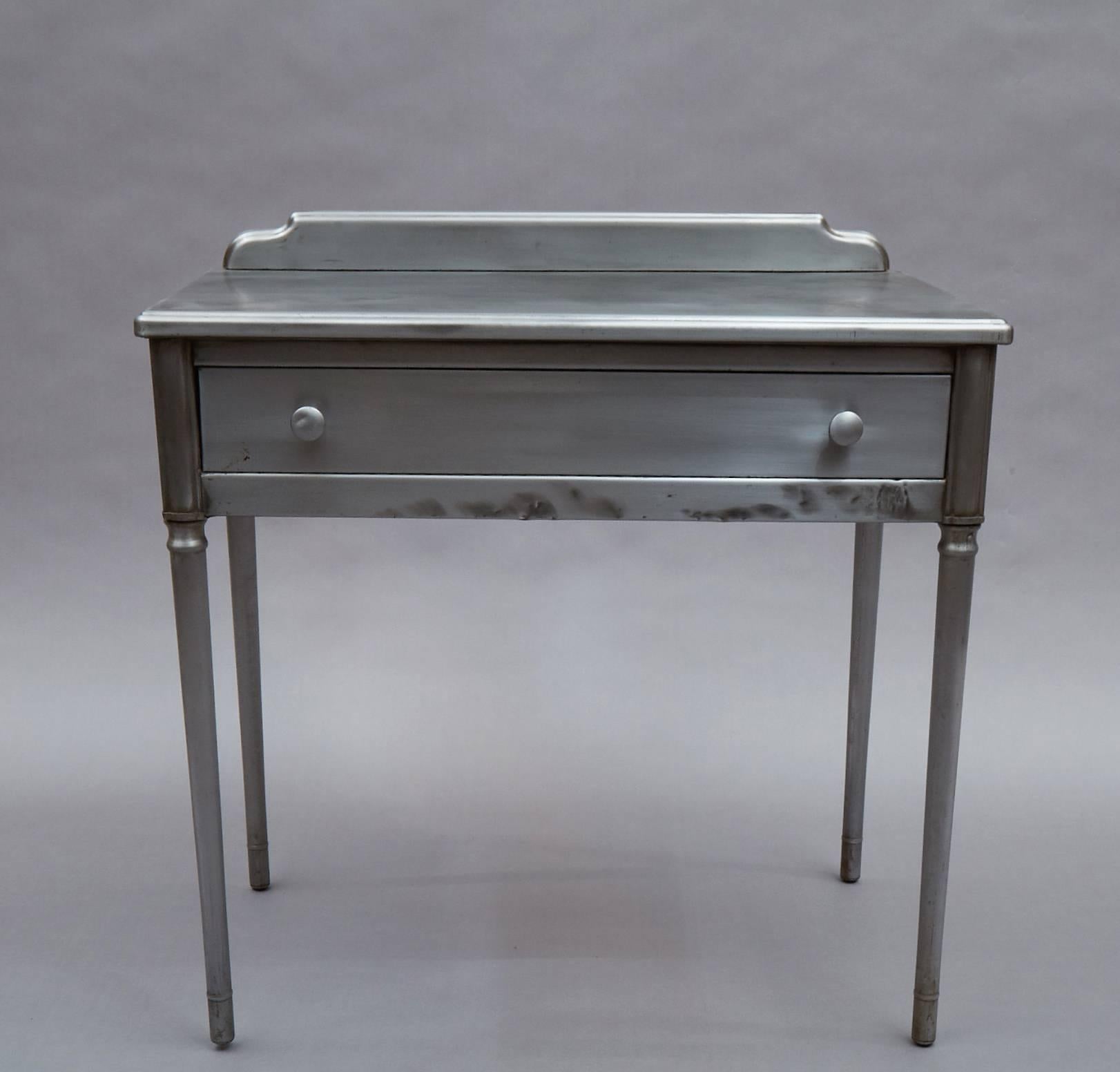 Industrial Brushed Steel Simmons Sheraton Series Vanity Desk Set For ...