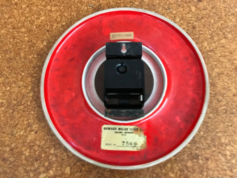 Rare Glaze Meridian Clock by Alvino Bagni and George Nelson for Howard ...