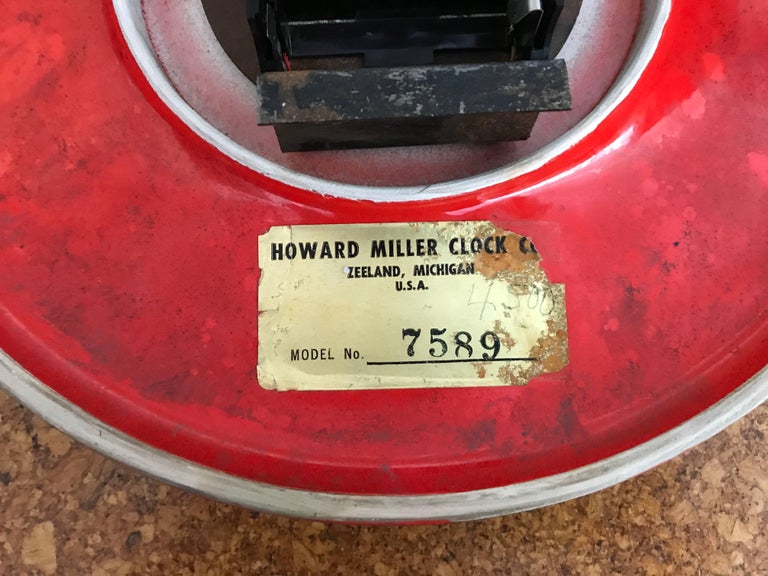 Rare Glaze Meridian Clock by Alvino Bagni and George Nelson for Howard ...