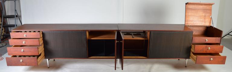 Mid-Century Custom Teak Audiophile Record-Stereo Cabinet after George ...