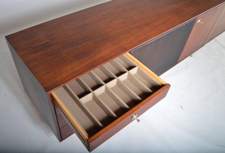 Mid-Century Custom Teak Audiophile Record-Stereo Cabinet after George ...