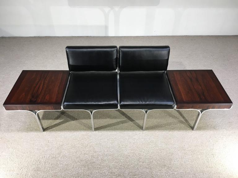 John Behringer for JG Furniture Bench Having Brazilian Rosewood End ...