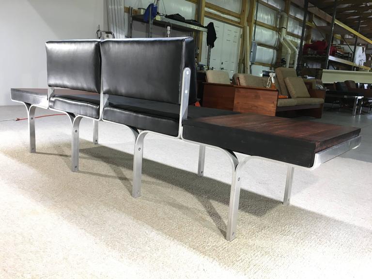 John Behringer for JG Furniture Bench Having Brazilian Rosewood End ...