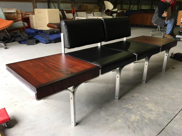 John Behringer for JG Furniture Bench Having Brazilian Rosewood End ...