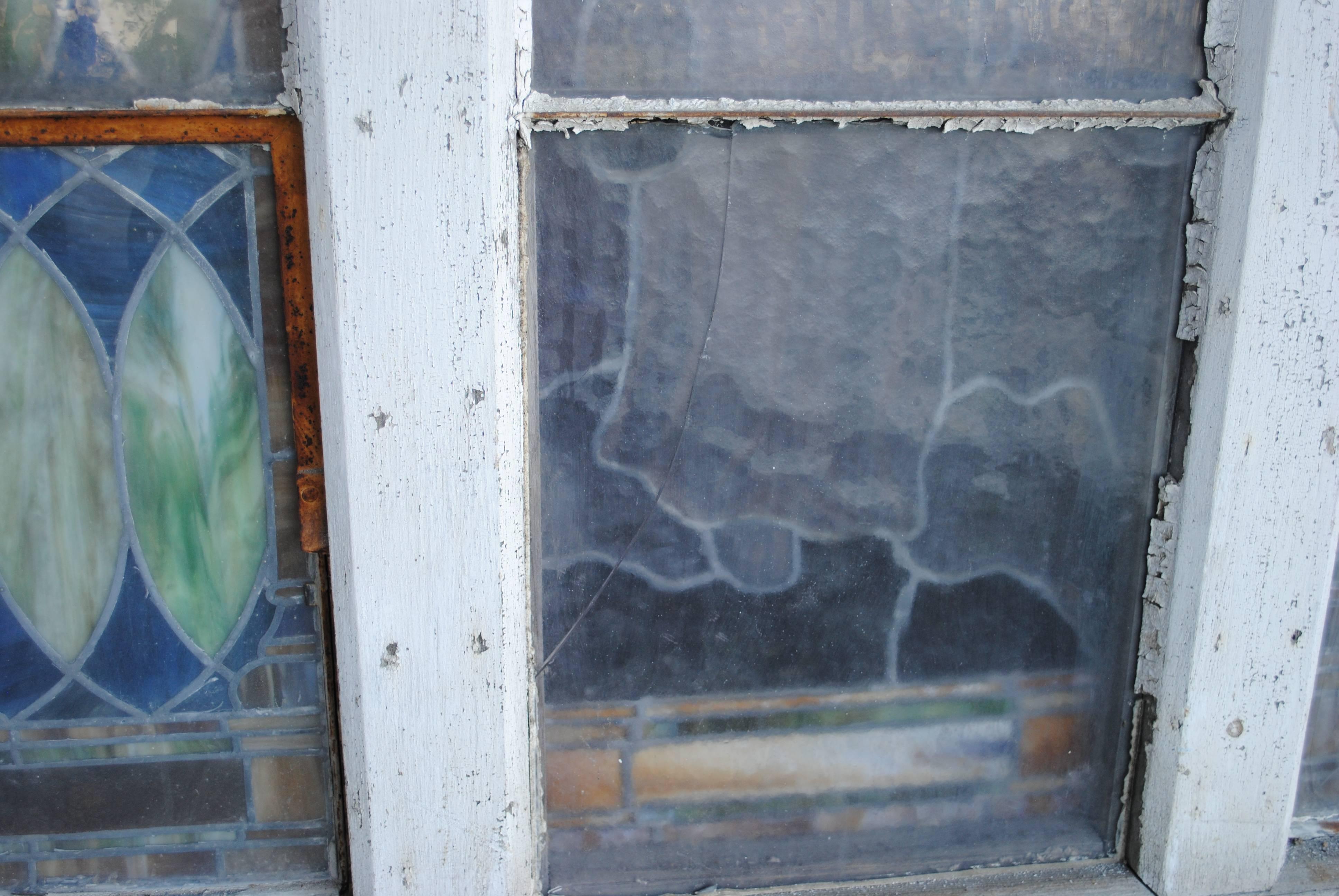 Vintage Stained Glass Church Window at 1stDibs