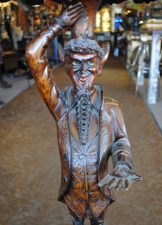 Pair of Venetian 19th Century Carved Pedestal Tables Devil and His ...