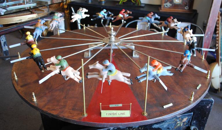 Spinning Race Horse Game Wheel at 1stDibs