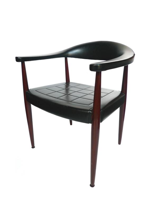 1970s Stendig Inc. Black Armchair For Sale at 1stDibs