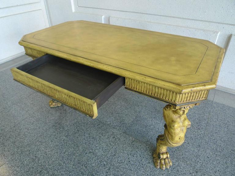 Signed Hollywood Regency Desk by Phyllis Morris at 1stDibs