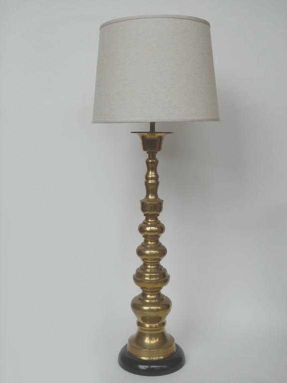 Stiffel Tall Brass Table Lamps at 1stDibs